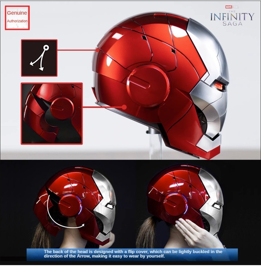 【Ready stock】Genuine AutoKing 1:1 IRON MAN MK5 helmet Wearable Voice ...