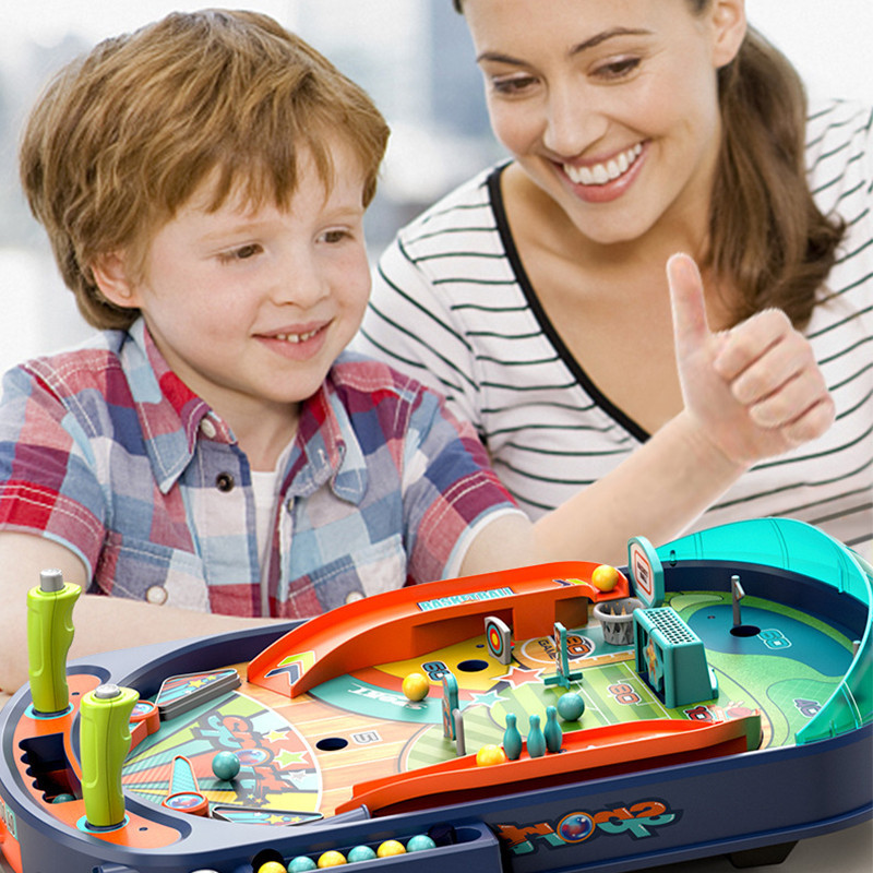 Kid's Multi-in-one Sports Pinball Machine Desktop Game Table ...