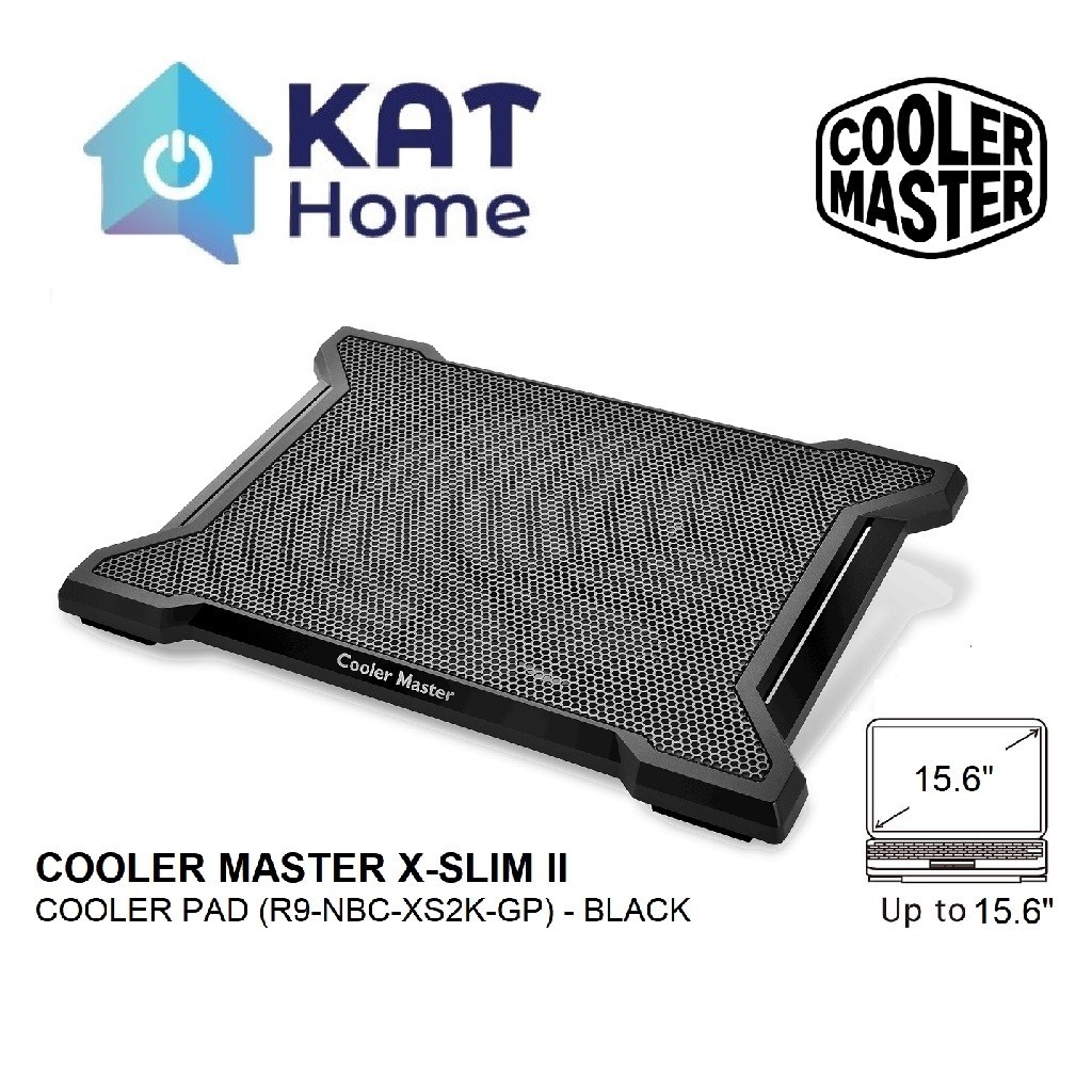 COOLER MASTER NOTEPAL X-SLIM II COOLER PAD WITH 20MM SILENT FANS AND ...