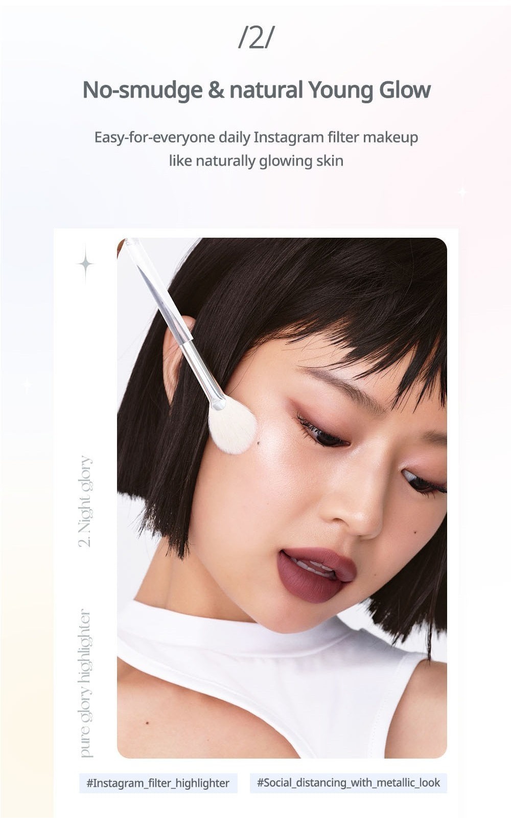 [PERIPERA] Pure Glory Highlighter Set 3g (FREE Brush | No Smudge ...