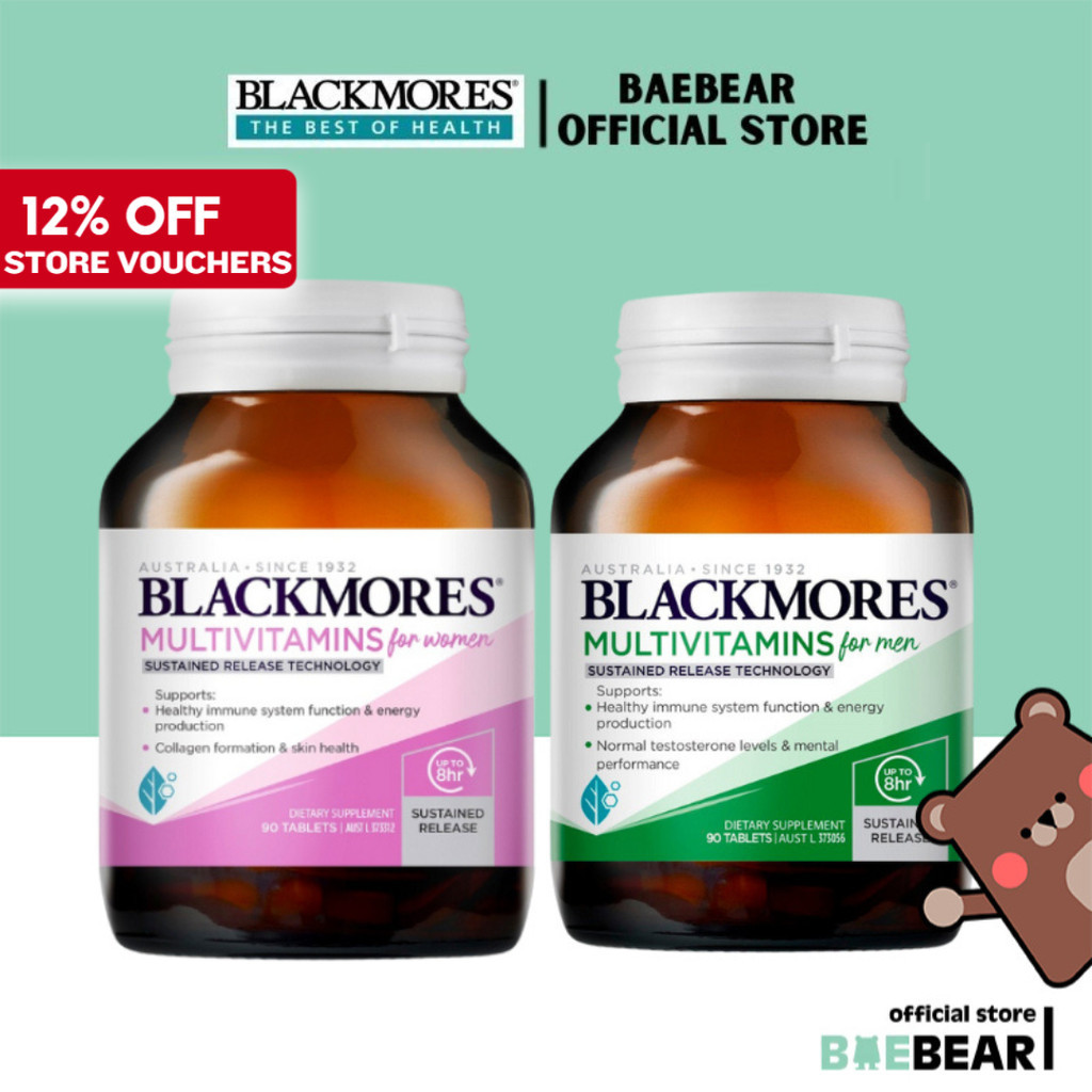 Blackmores Multivitamin For Men & Women 50 / 90 Tabs | Women's Premium ...