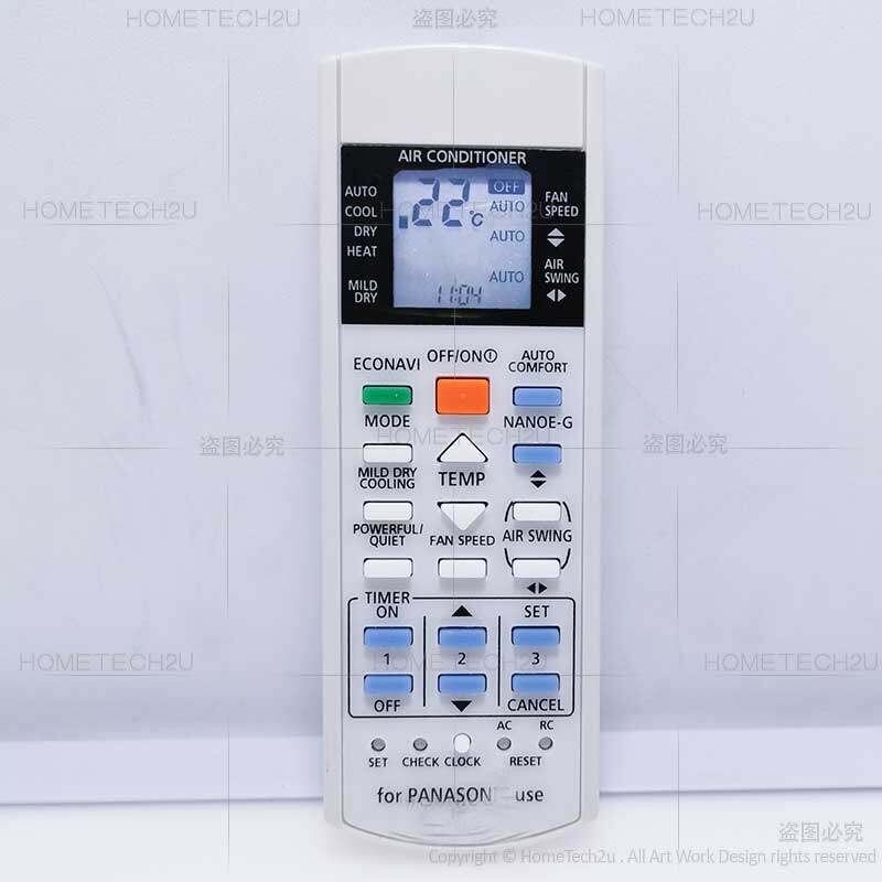 OEM Panasonic Air Conditioner Remote Control ECONAVI Inverter ...