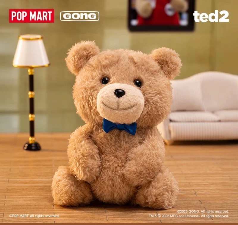 POPMART Pop Mart Resonance "Ted2" Teddy Bear Moving Plush Pendant Blind ...