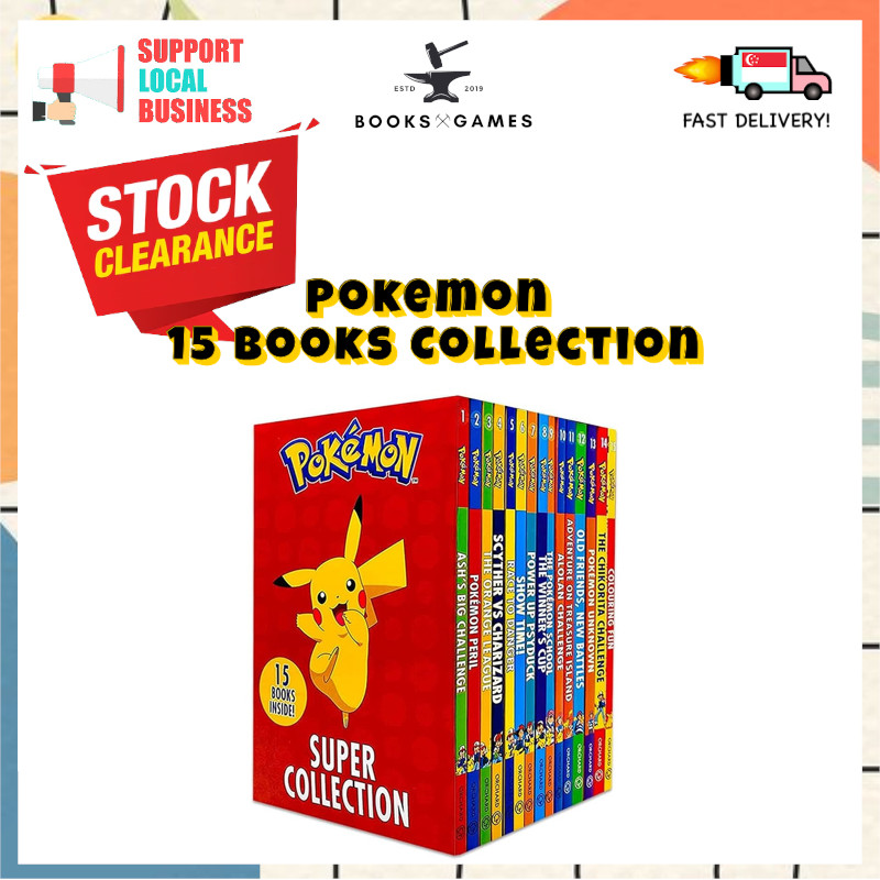 [🇸🇬 SG STOCK MEGA CLEARANCE] Pokemon Super Collection 15 Book Box Set ...