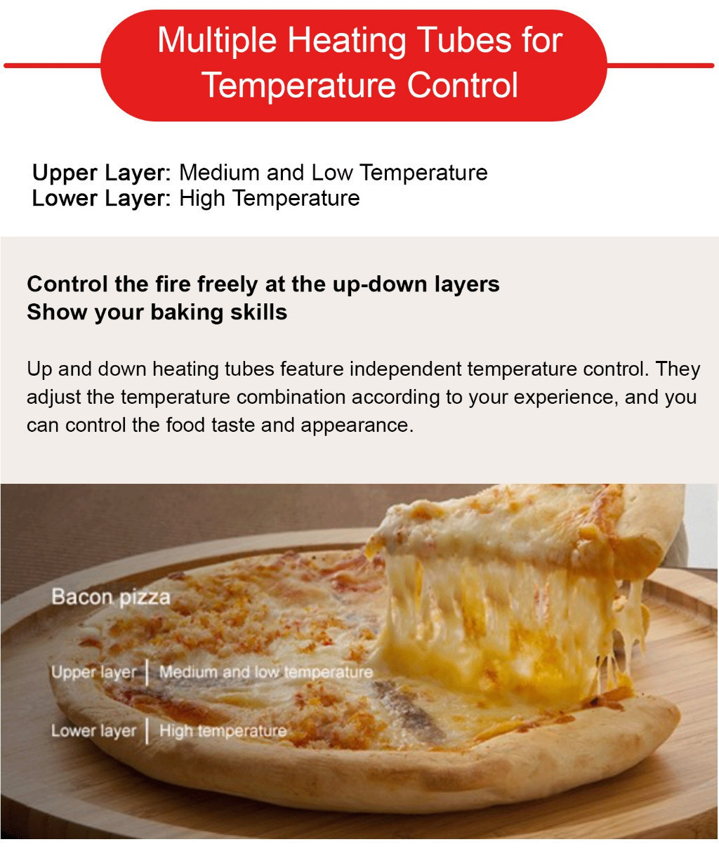 Toshiba TL-MC35Z Black Independent Temperature Control Electric Oven ...