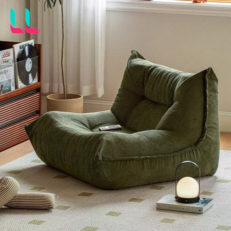 LL Lazy Sofa Can Lie Down And Sleep In The Bedroom Fabric Single Small ...