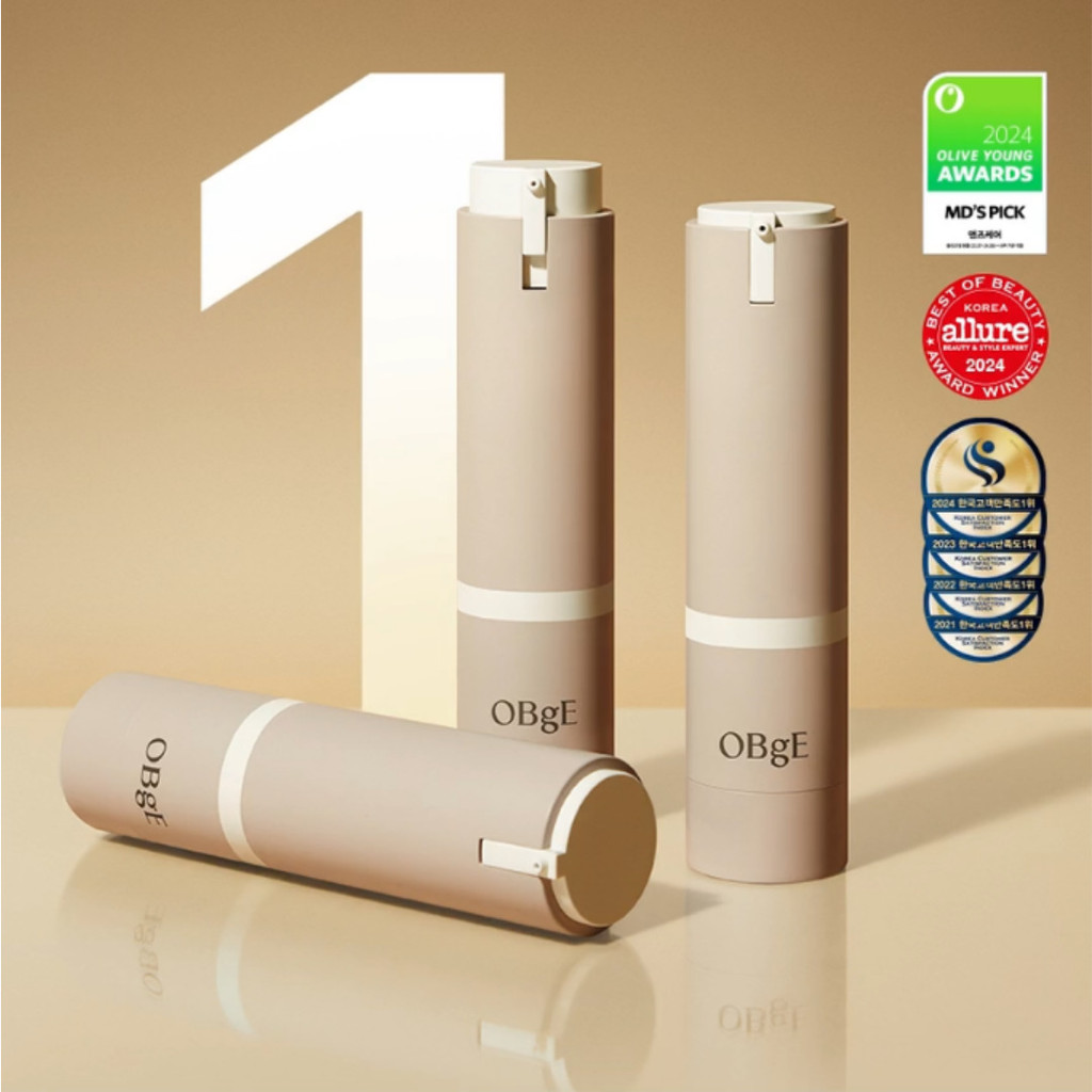 OBgE Official Natural Cover Lotion 50g + 10g Sunscreen SPF50+ PA++++ for Skin Care and UV ...