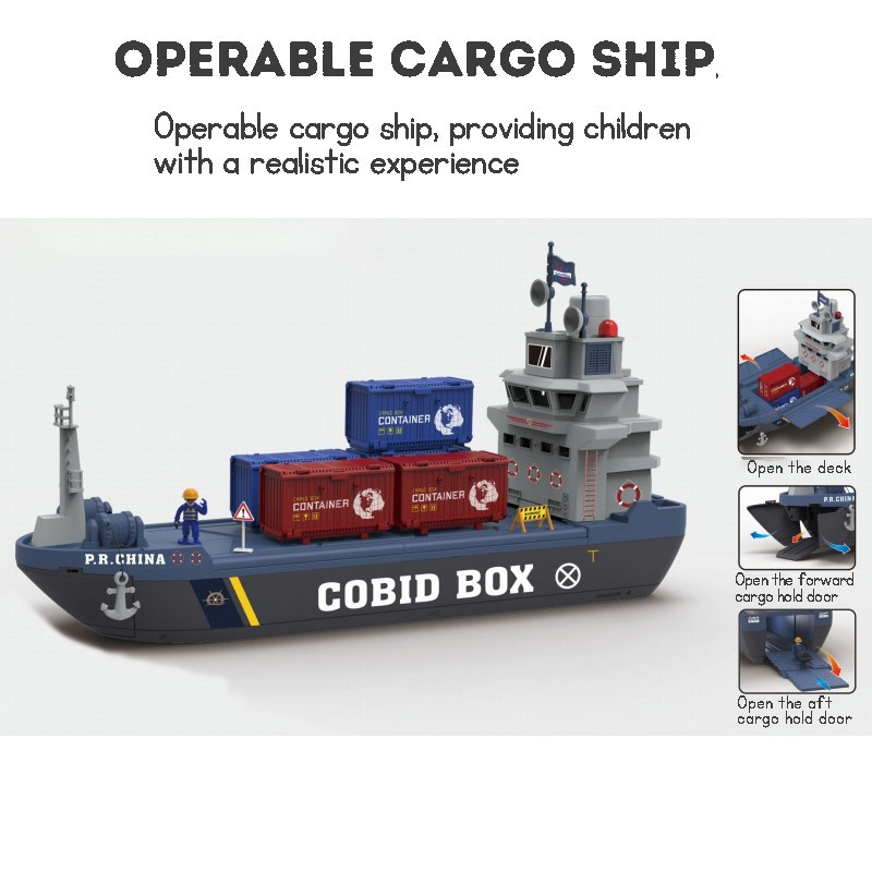Ship Model Boat Toy Cargo Ship Toy For Boys | Shopee Singapore
