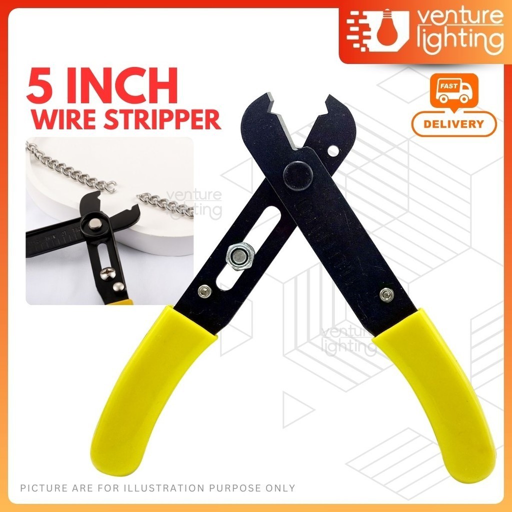 5" Wire Stripper Cutter Adjustable Wire Stripper Stranded Wire Cutter ...