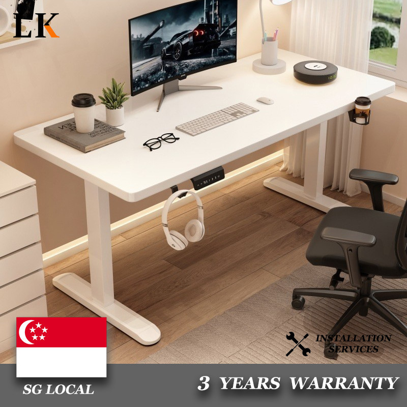 Electric Adjustable Desk Height Office Tables Home Study Table（LK ...
