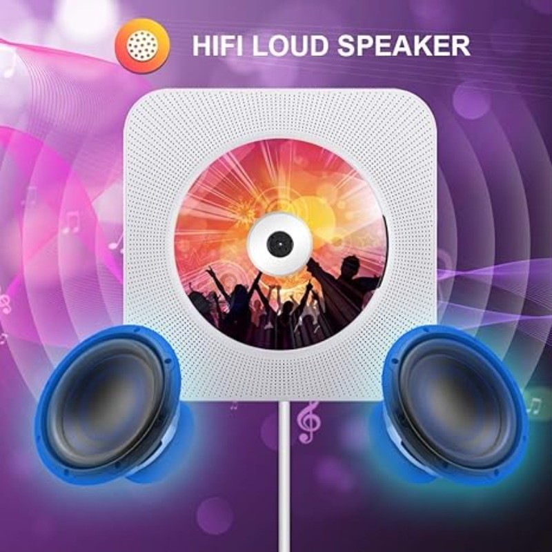 2 IN 1 Wall Bluetooth cd Portable CD Player with Bluetooth Wall ...