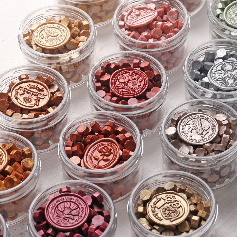 New Retro Color Hot Lacquer Wax Particles Metal Texture A Complete Set ...