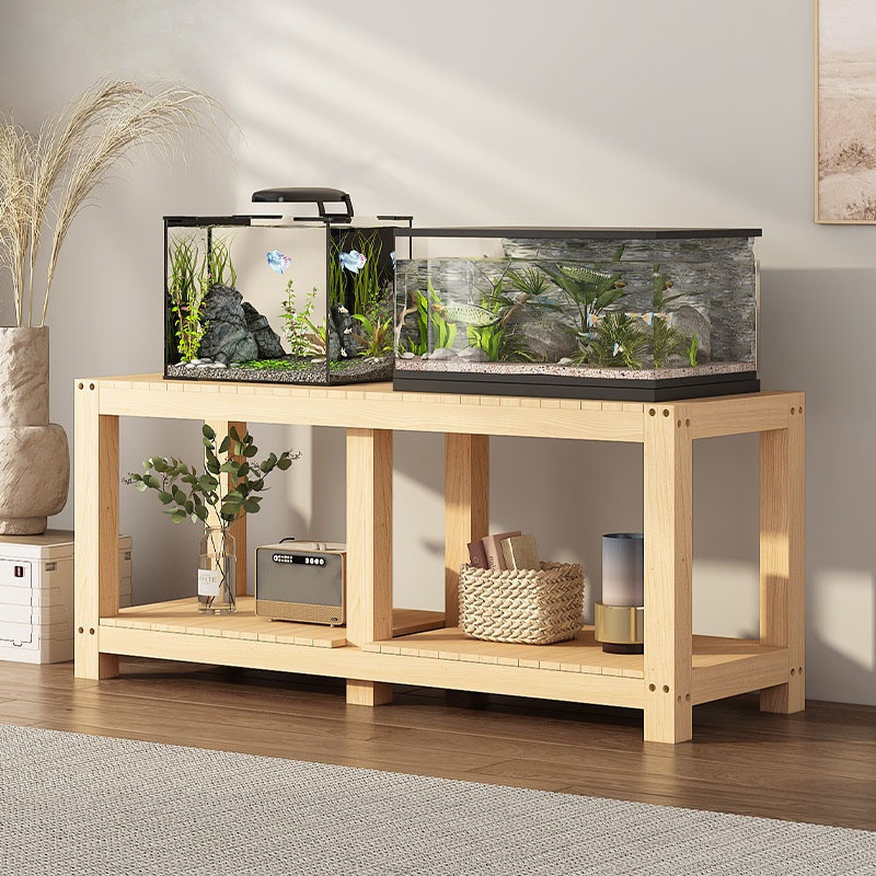 Solid wood wooden frame, ultra white fish tank base, aquarium storage ...