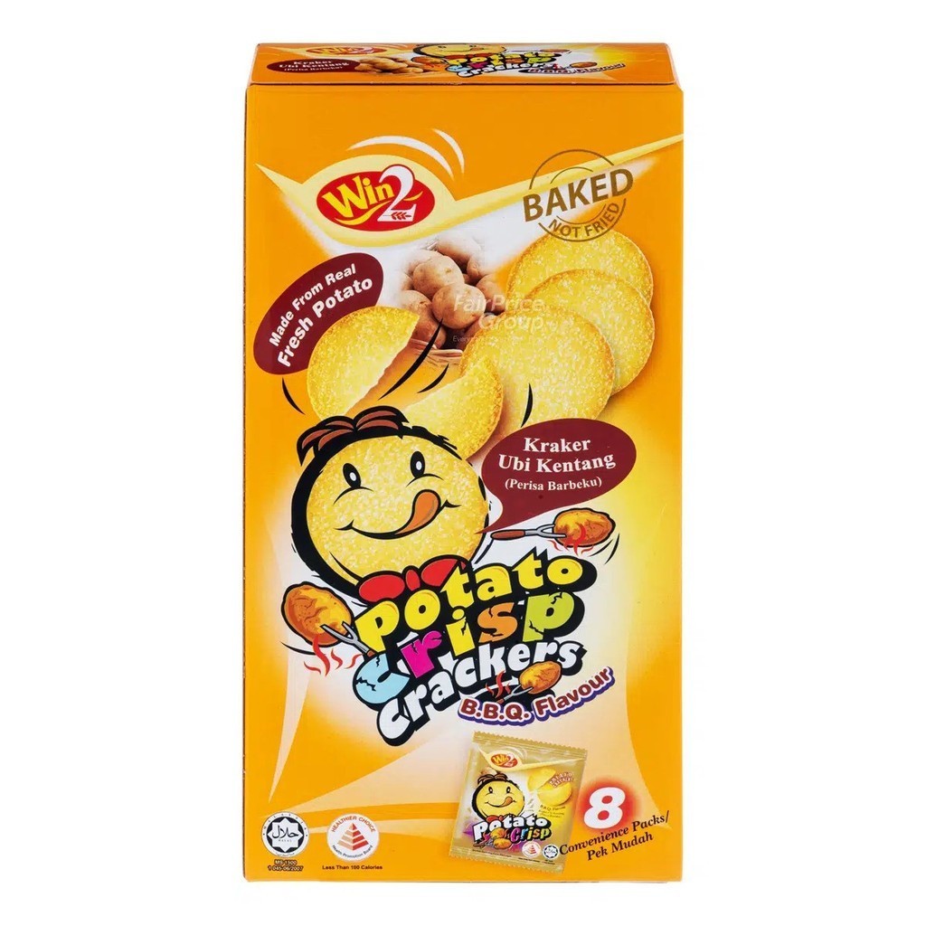Win2 BBQ Potato Crisp Crackers 160g | Shopee Singapore