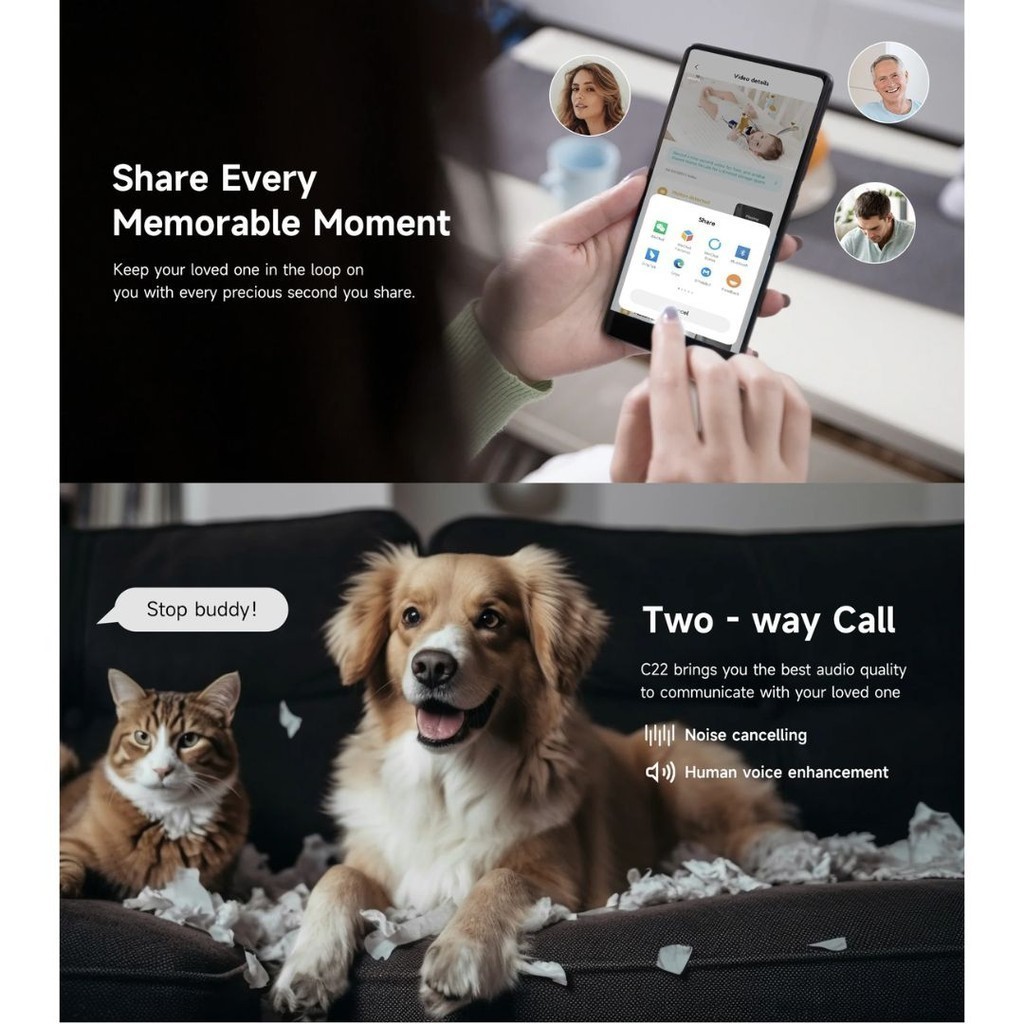 [Imilab] C22 Home Security Camera 5MP Smart WiFi 6 CCTV Colour Night ...