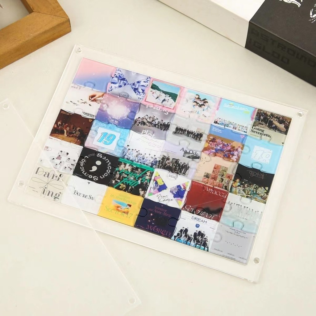 kpop idol SEVENTEEN Album Cover Acrylic Puzzle Frame Display (puzzle ...