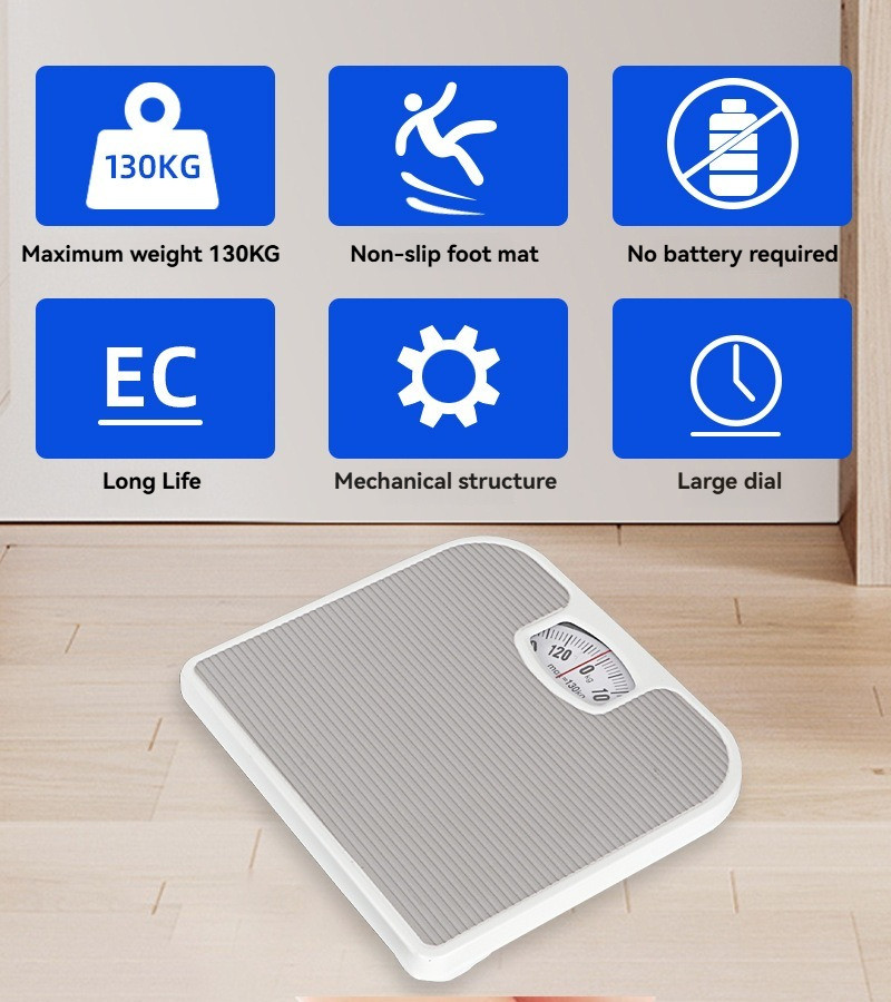 Mechanical Body Scale Precision Durable Spring Scale Metal Body Home ...