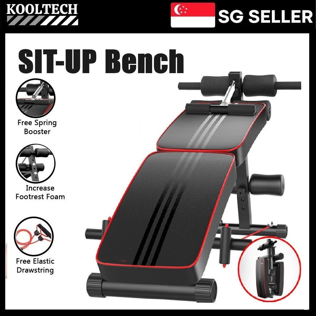 Fitness Gym Foldable Sit Push Ups Supine Board Bench Chair Six Pack ABS ...