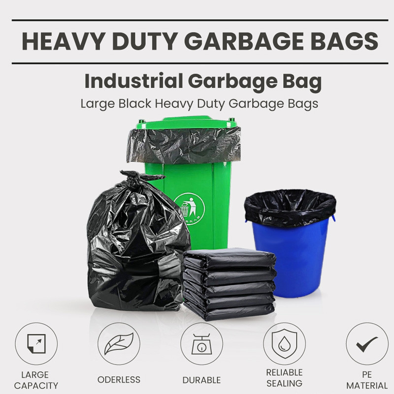 【SG Seller 🚚】Big Rubbish Bag / Trash Bag / Heavy Duty Garbage Bag For ...