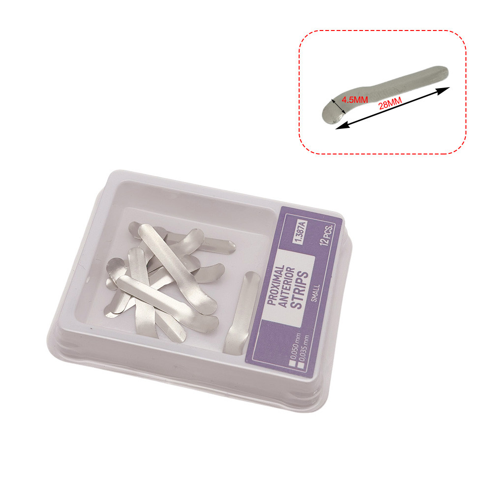 12pcs/box Dental Matrix Bands Twin Anterior Matrices Stainless Steel ...