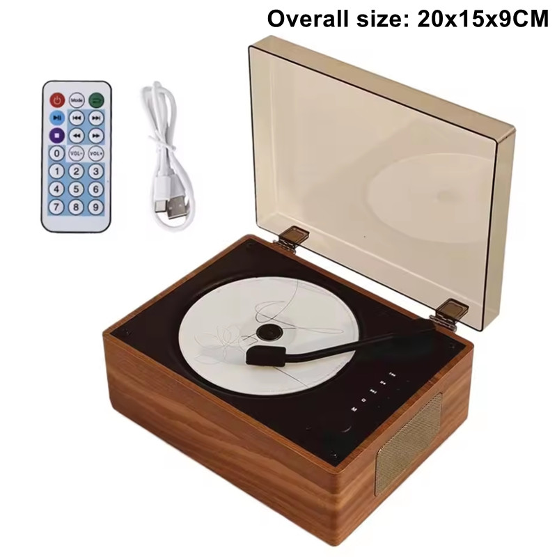 Desktop CD Player 2000mAh Rechargeable Infrared Remote Control Music ...