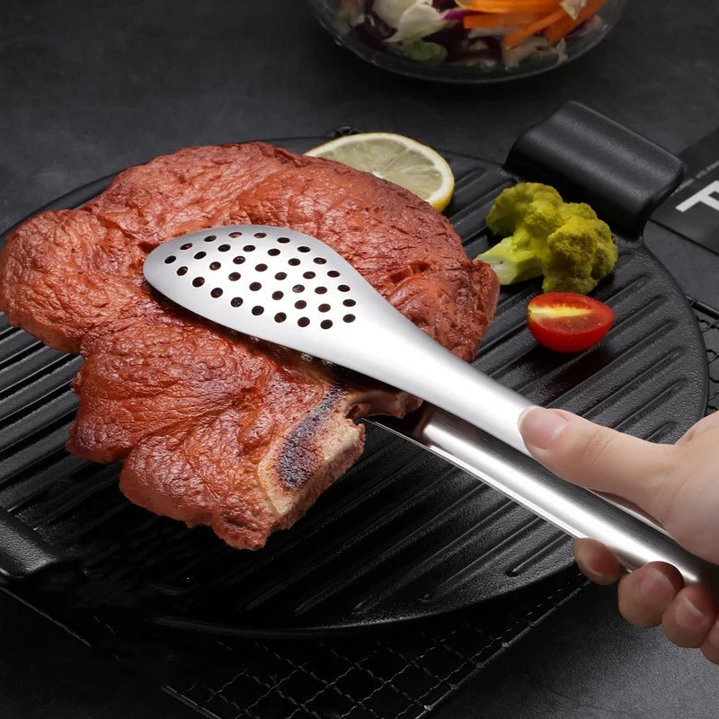 Stainless Steel Food Tongs Kitchen Access Utensils Buffet Cooking Tools ...