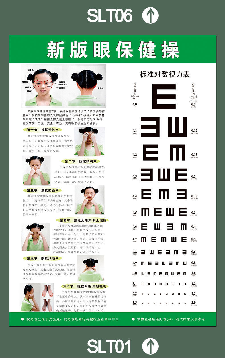 Eye Muscle Exercise Training Watch Eye Health Exercise Wall Chart Eye ...