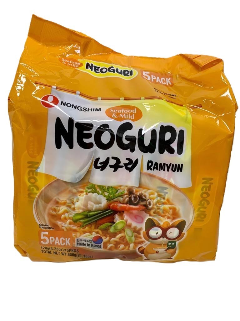 Nongshim Korean Neoguri Mild Instant Ramen (5 x 120g) | Shopee Singapore