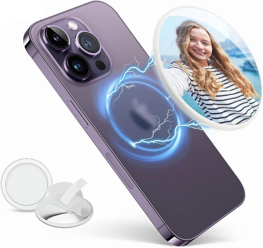 Phone Magnetic Selfie Mirror - Phone Back Camera Slim Convex Mirror ...