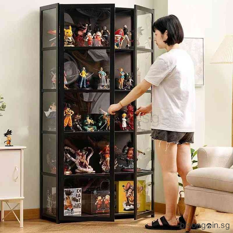 Display Cabinet Acrylic Transparent Display Shelf Home Display Glass ...