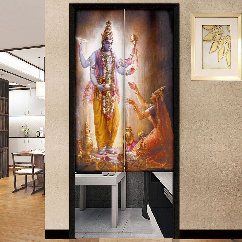 Indian Hindu God Shiva Door Curtains Blessing God Shiva Partition Home ...