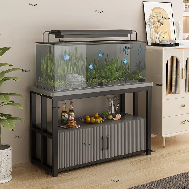 BK Fish Tank Storage Cabinet Shelf Metal Home Living Room Bottom ...