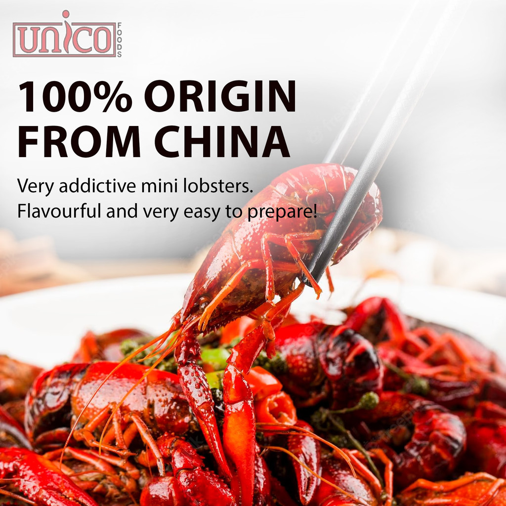 [UNICOFOODS] Mala Crawfish Baby Lobster (700g) | 麻辣小龙虾 | Shopee Singapore