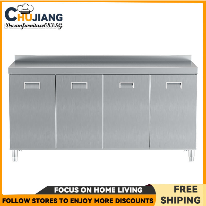304 Whole Stainless Steel Kitchen Cabinets Simple Stove Integrated ...