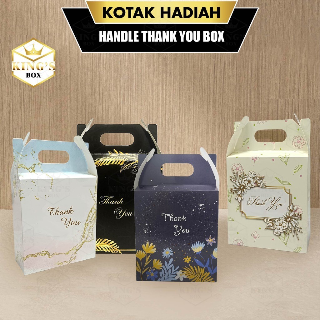 KGB 50pcs Thank You Wedding Box, Doorgift Box, Kotak Kahwin, Doorgift ...