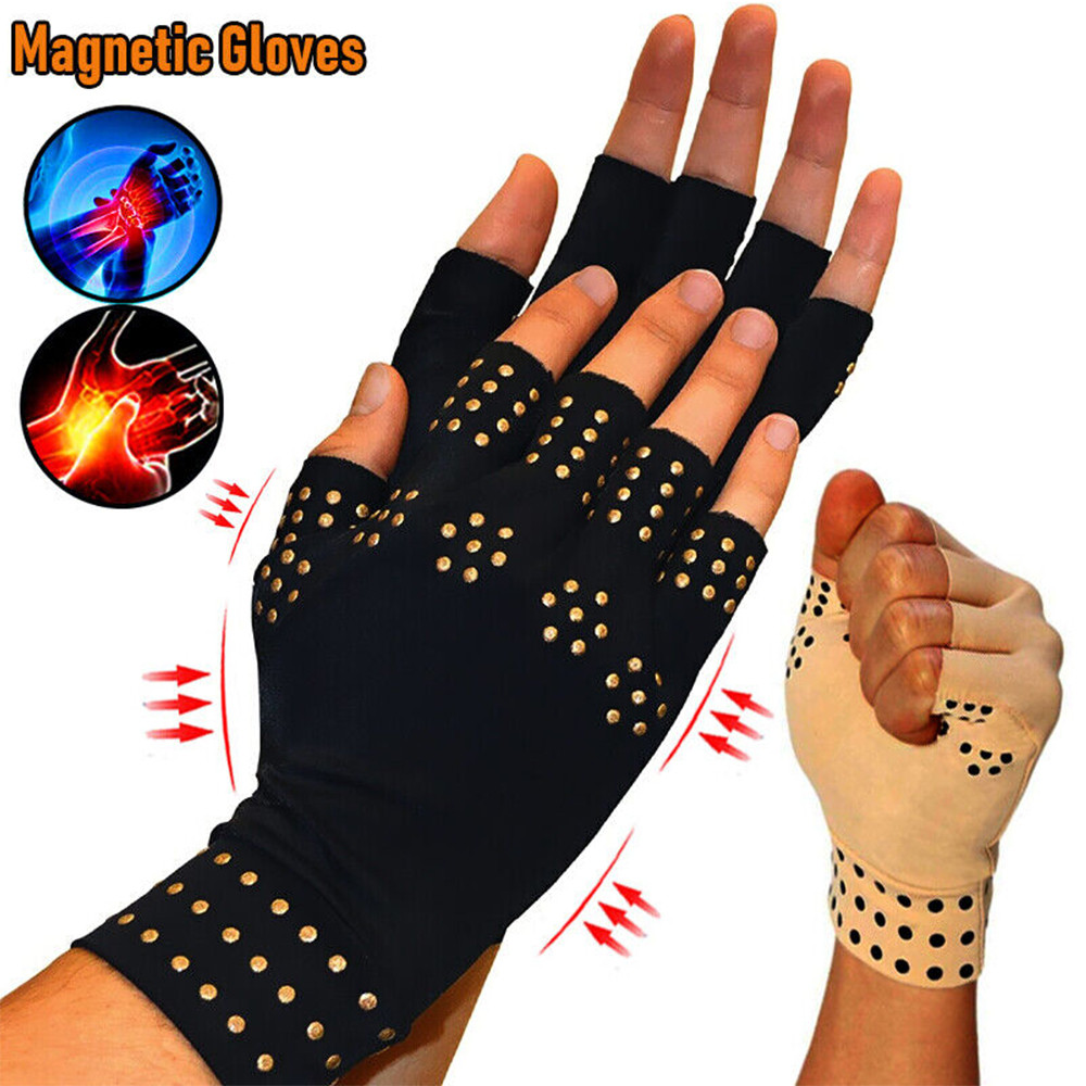1Pair Magnetic Anti Arthritis Health Compression Therapy Gloves ...