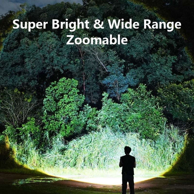 Smiling Shark SD8110 Rechargeable Torchlight M60 6000LM Super Bright ...