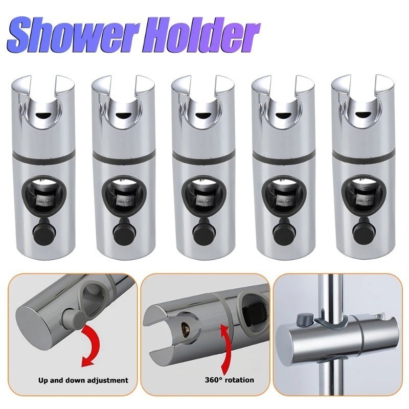 Adjustable Shower Head Holder - 360° Rotation Sprinkler Heads Clamp ...