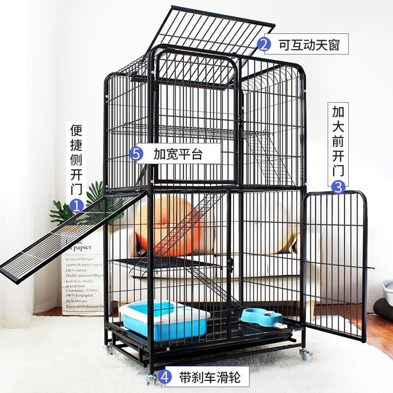 Cat Cage Square Tube Cat Cage Three story Four story Cat Villa Cat ...