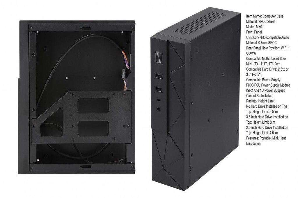 [Ft] Compact Computer Case Compact Mini-itx Motherboard Computer Case ...