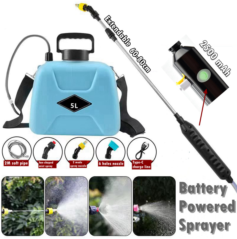 2500mAh Battery Pump Portable Rechargeable Battery Knapsack Chemical ...
