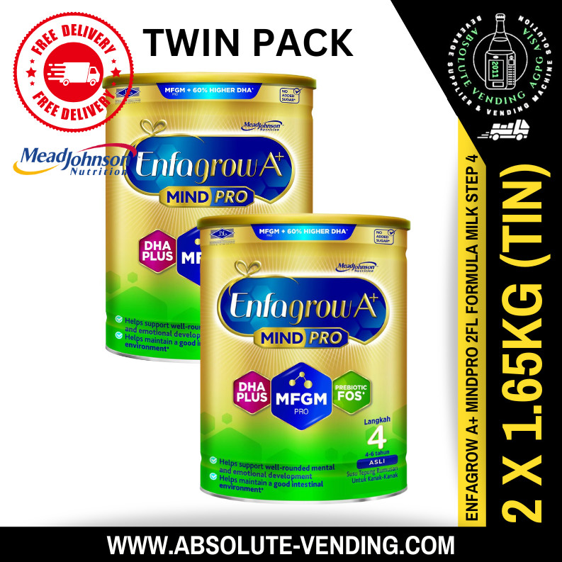 *[TWIN PACK] ENFAGROW A+ Mind Pro Formula Milk (Step 4) 1.65KG X 2 (TIN ...