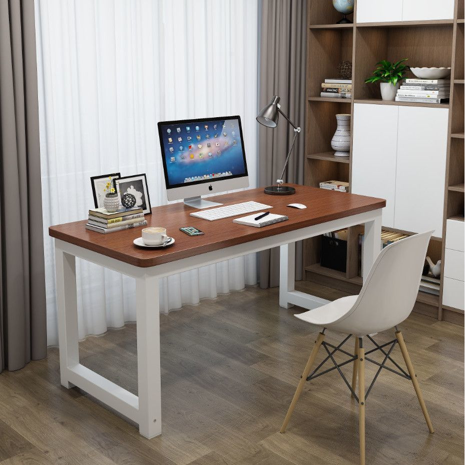 [Rounded Corner Design] Computer Desk Home Office Desktop Simple ...