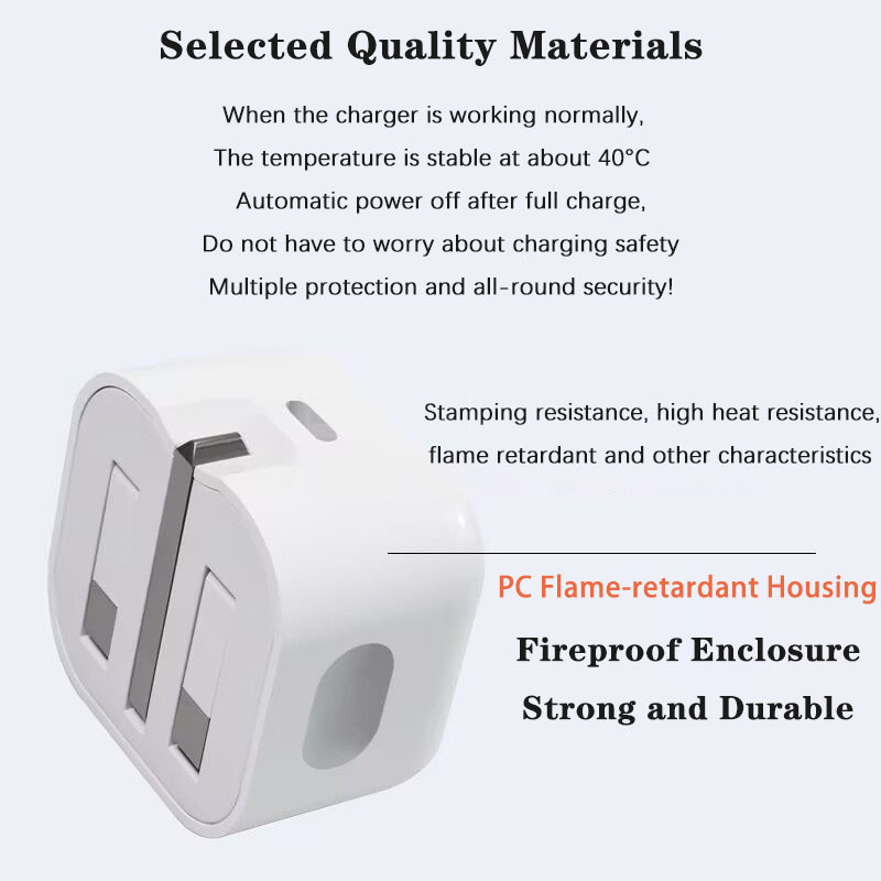 PD35W USB C Fast Charger Folding Foot 20W Power Adapter For 16/15/14/13 ...