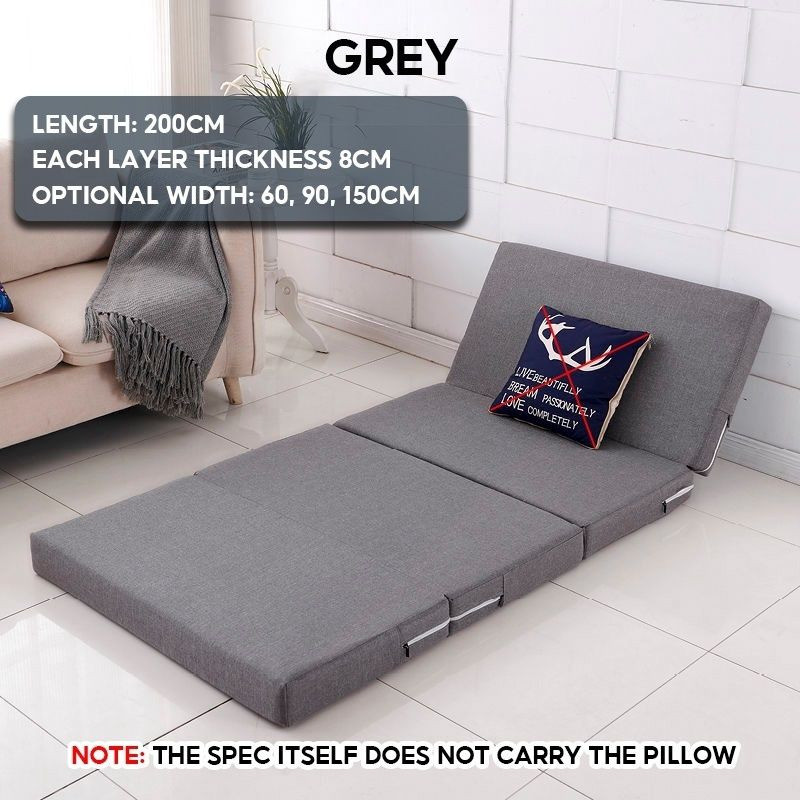 Mattress Foldable And Single Mattress Queen Foldable Bed / 4 Fold / 8cm ...