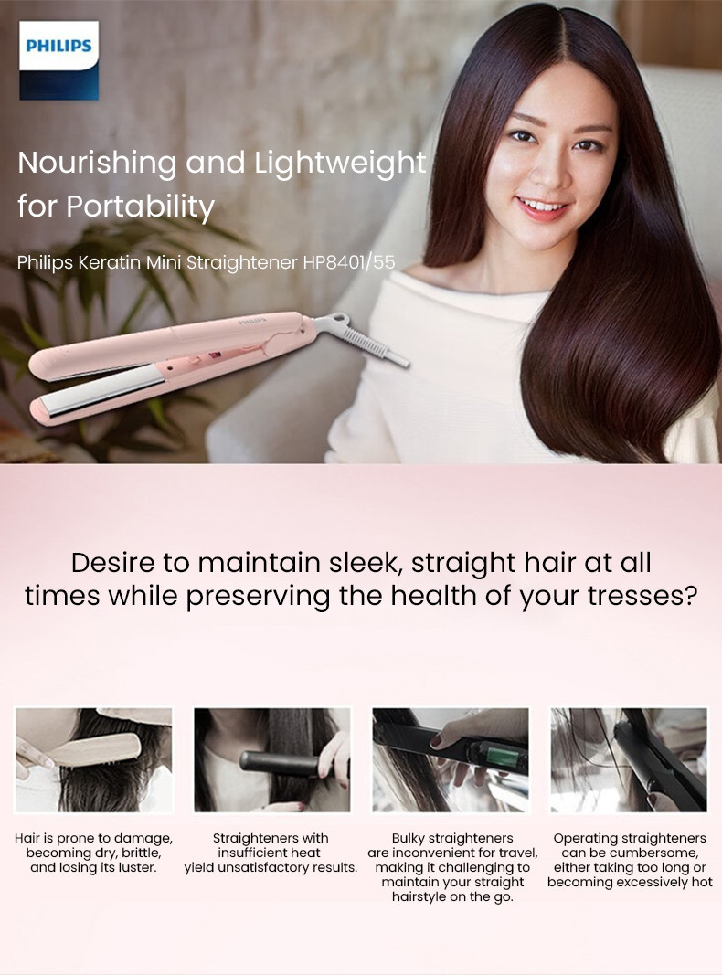 Philips Electric Hair Curler and Straightener - Dual-use for Curling ...