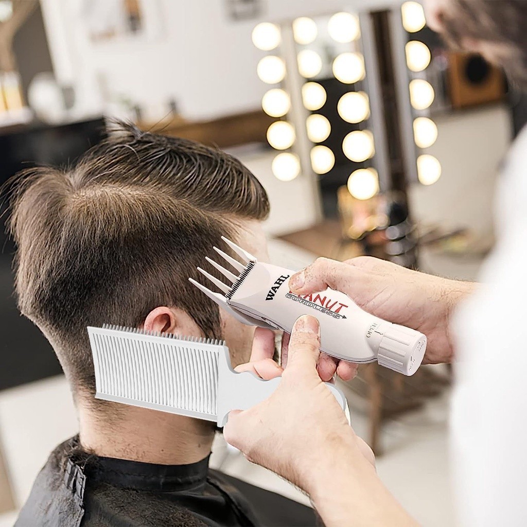 Men's Fade Comb Salon Barber Comb Push Clipper Comb Haircut Comb Flat Top Hair Comb Antistatic ...