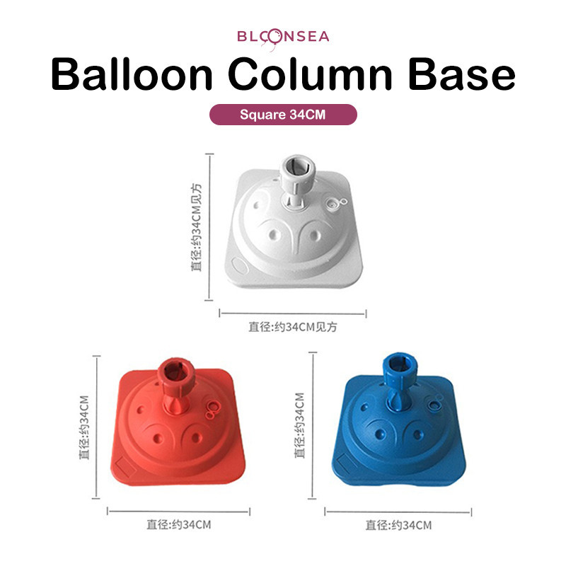 Balloon Column Base 34cm Water Bag Weight Arch Stand Shop Door Bunting ...