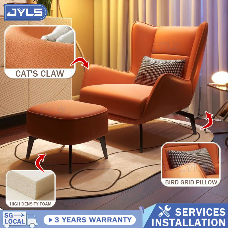 JYLS Lazy Sofa Adjustable Computer Chair Small Lounge Single Sofa ...