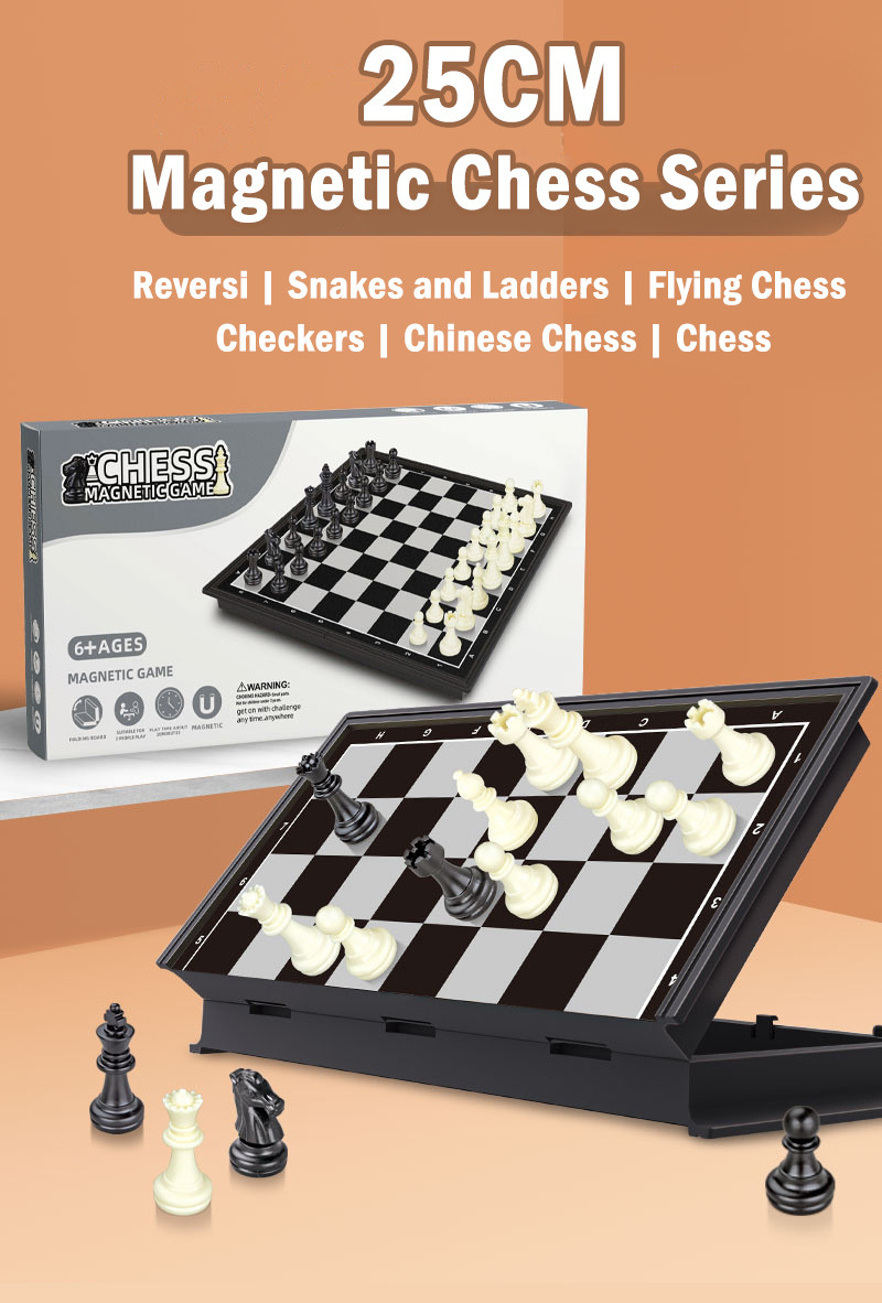 25CM Magnetic Chess Set | Large | Reversi | Checkers | Flying Chess ...